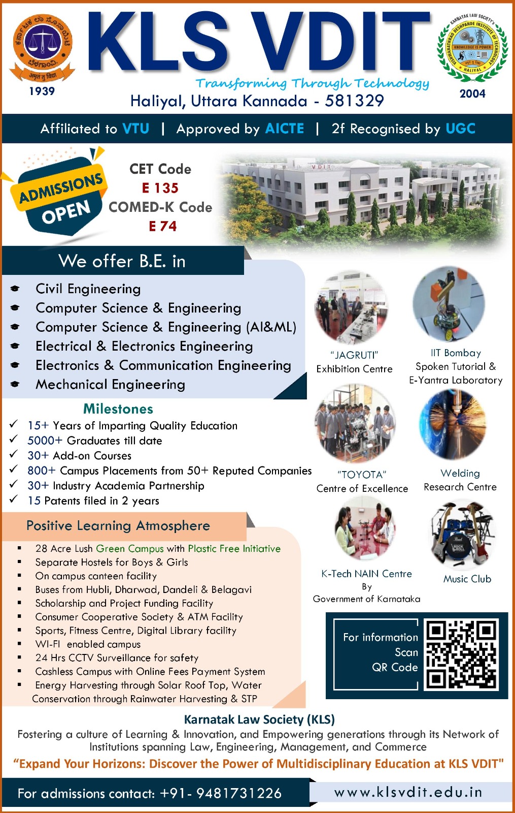 KLS, VISHWANATHRAO DESHPANDE INSTITUTE OF TECHNOLOGY, HALIYAL ...